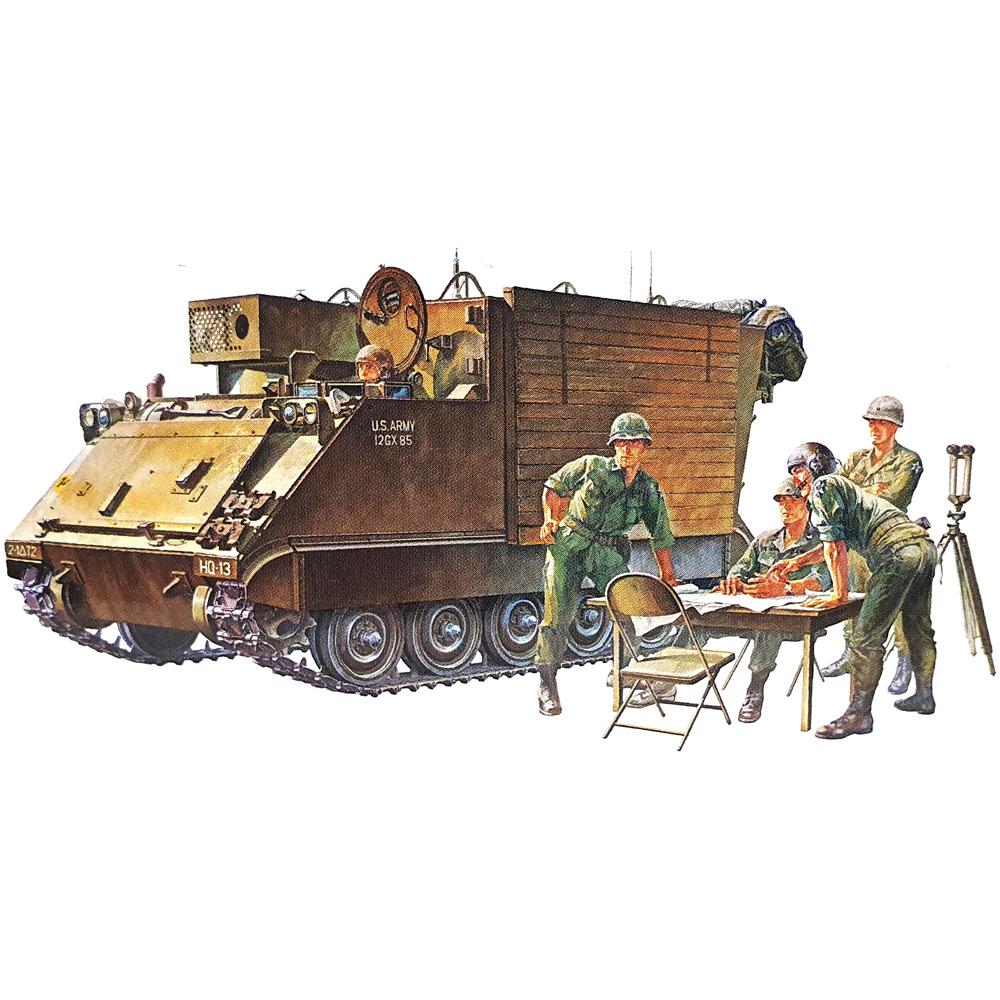Tamiya US Armoured Command Post Car M577 Model Set (Scale 1:35)