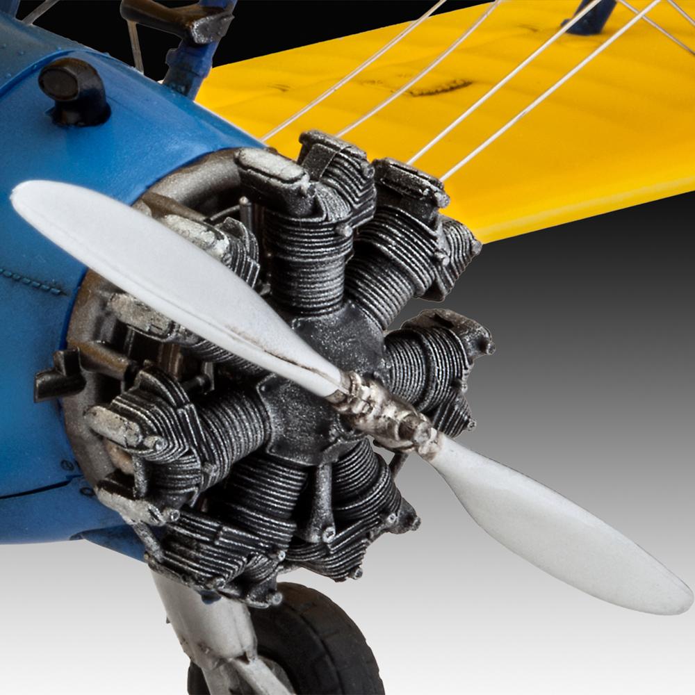 Revell Stearman PT-17 Kaydet Aircraft Model Kit (Level 4) (Scale 1:48)