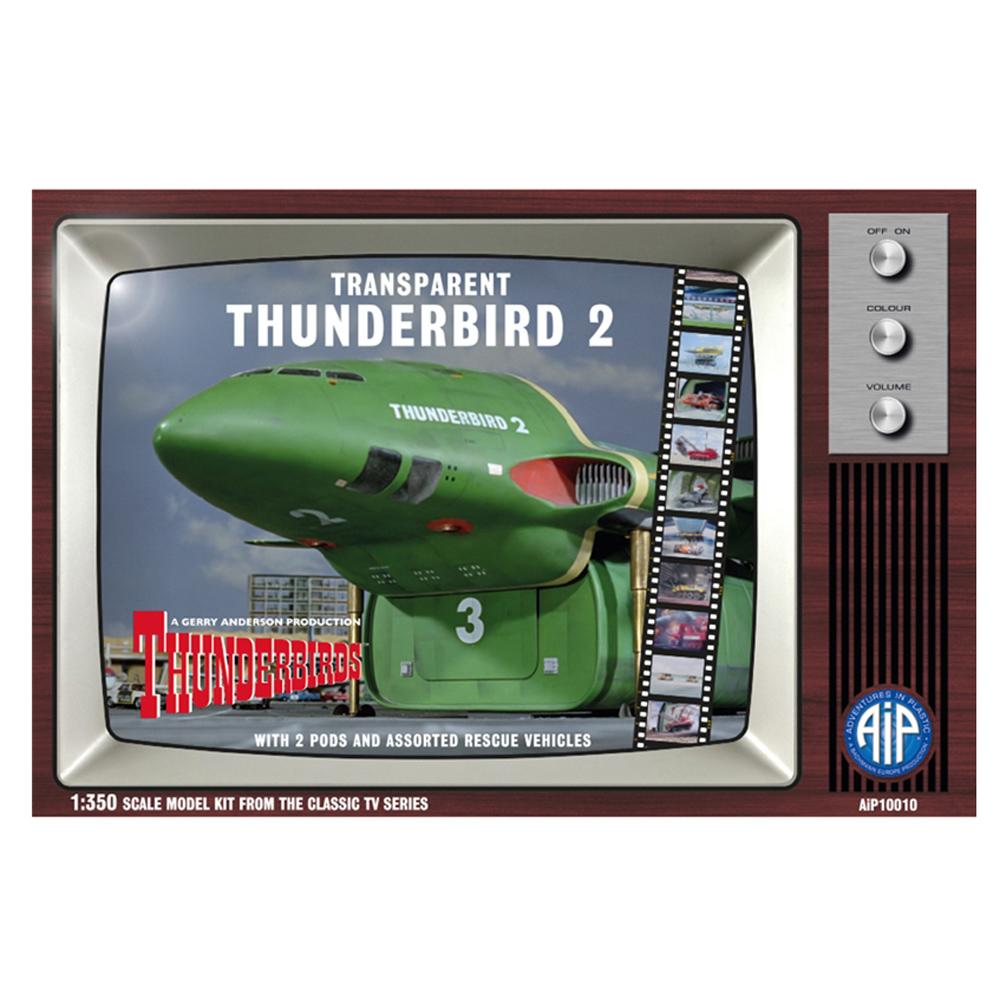 AIP Thunderbirds Transparent Thunderbird 2 Model Kit with 2 Pods and ...