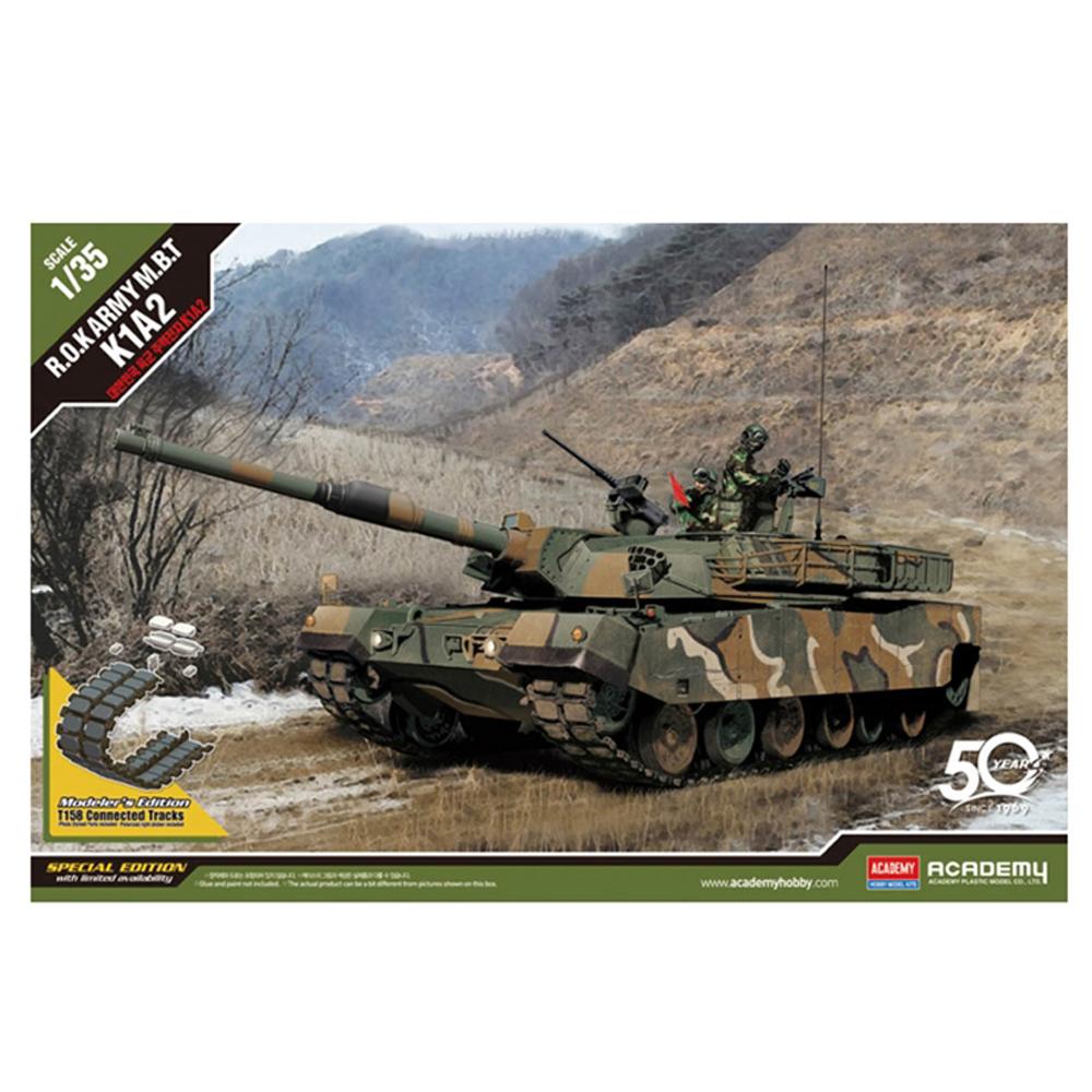 Academy R.O.K Army M.B.T K1A2 Tank Model Kit (Scale 1:35)