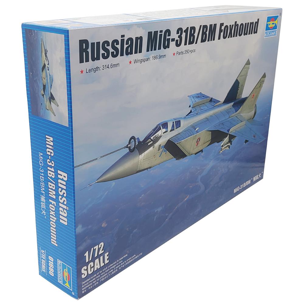 Trumpeter Russian MiG-31B/BM Foxhound Aircraft Model Kit Scale: 1:72