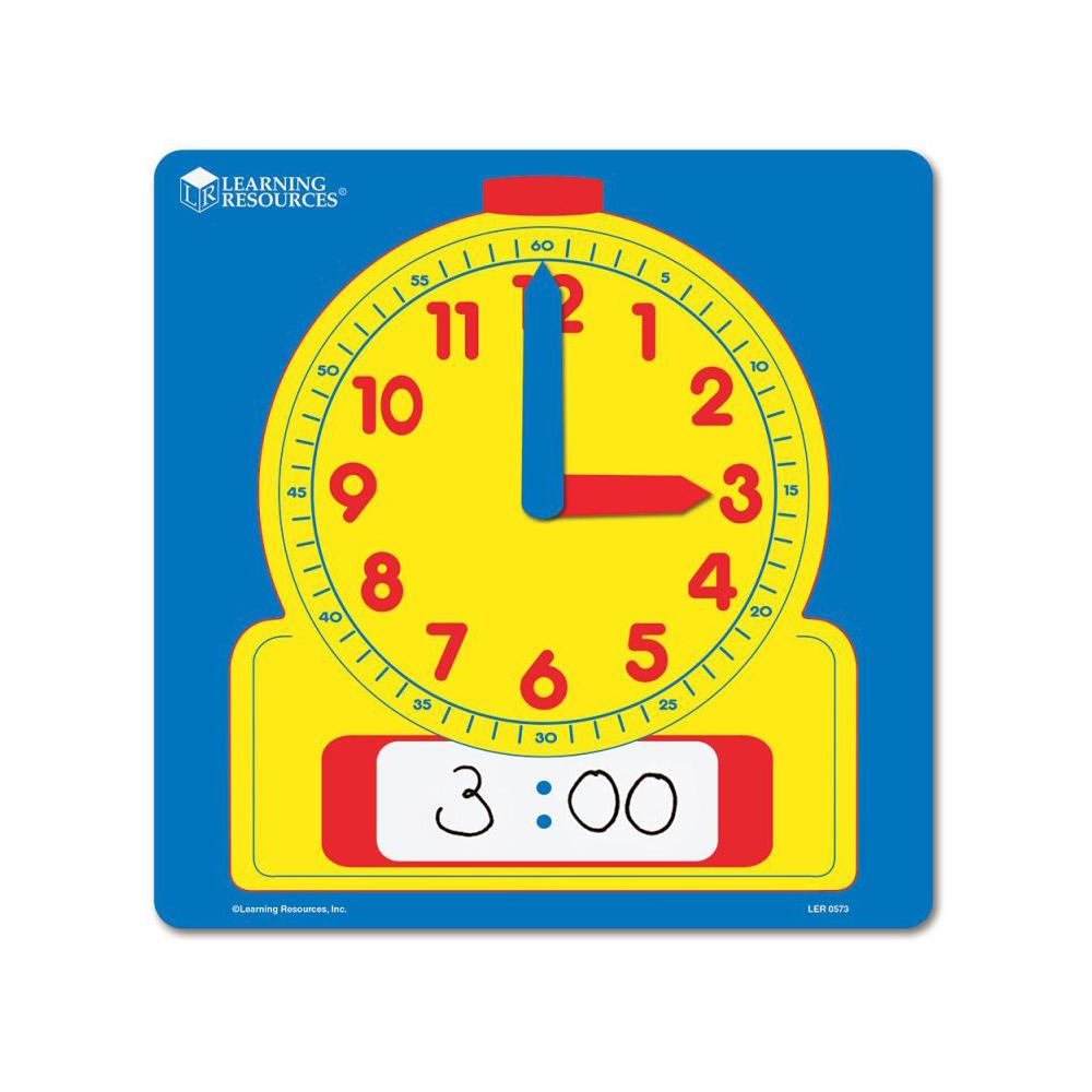Learning Resources Write-On/Wipe-Off Demonstration Clock