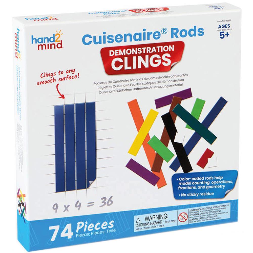 Learning Resources Hand2Mind Cuisenaire Rods Demonstration Clings