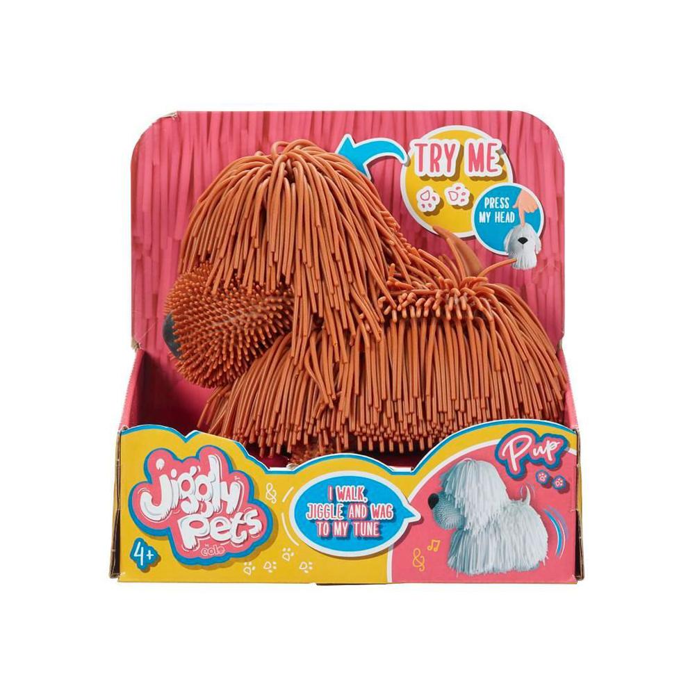 Jiggly Pets Electronic Walking Puppy Brown Pup