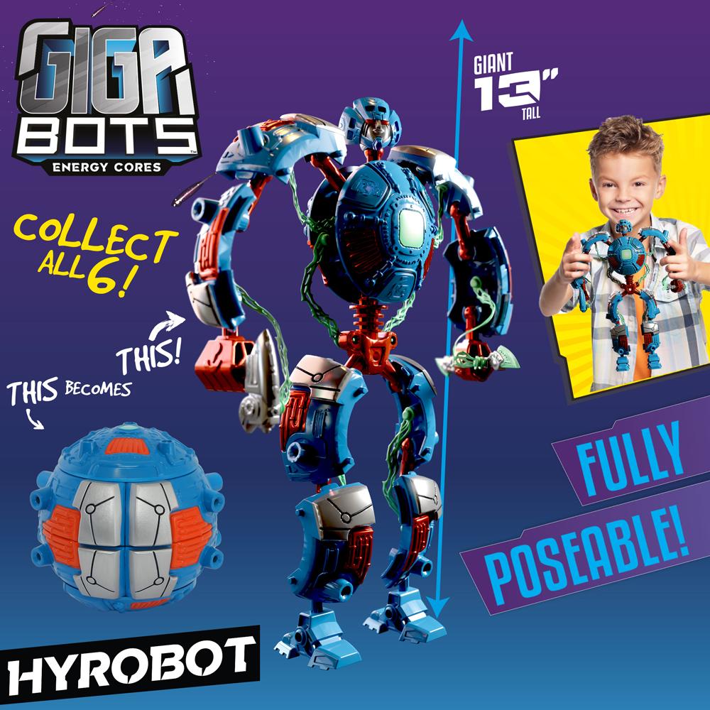 GIGABOTS Energy Core HYROBOT Series 1 Buildable Poseable Figure for Ages 5+