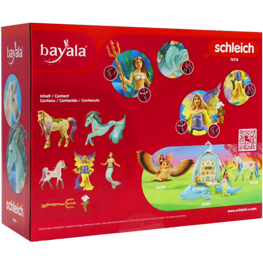 Schleich Bayala Starter Set with Fantasy Animal Figures Elves ...