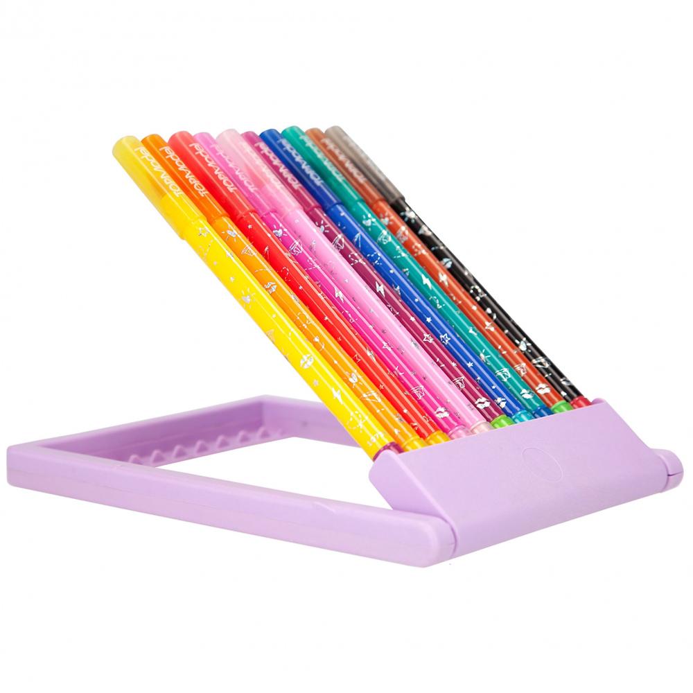 Depesche TOPModel Magic Set of 10 Coloured Felt Tip Pens with Storage Case