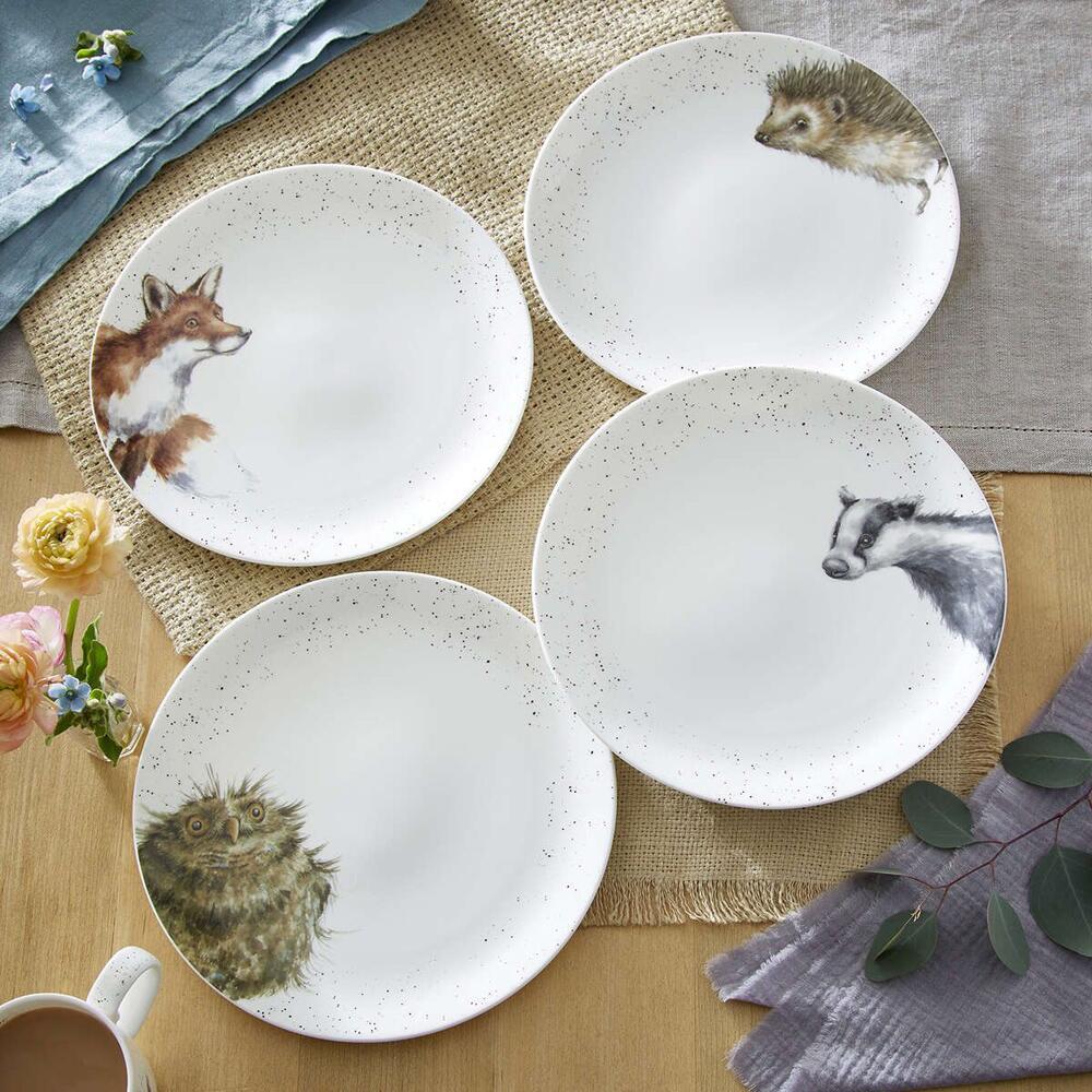 Royal Worcester Wrendale Countryside Animals DINNER PLATES 26cm Fine ...
