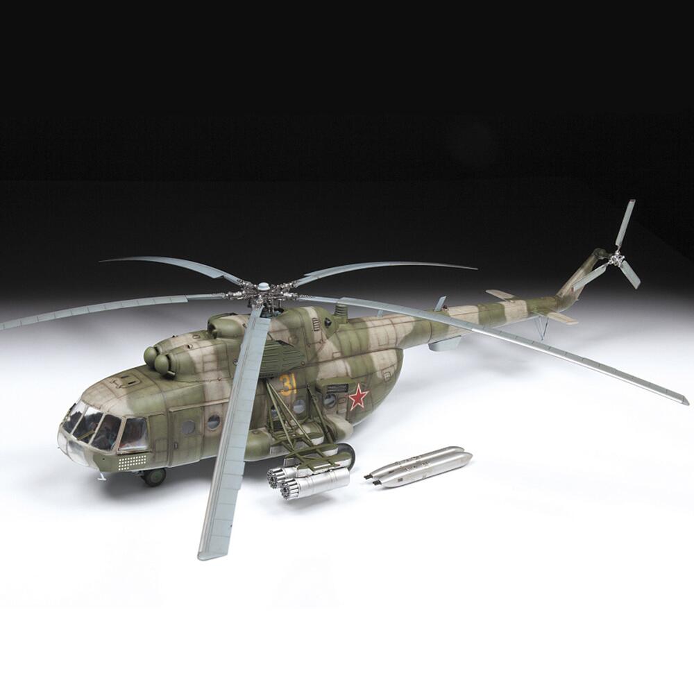 Zvezda Mi-8MT Soviet Multipurpose Military Helicopter Model Kit Scale 1:48