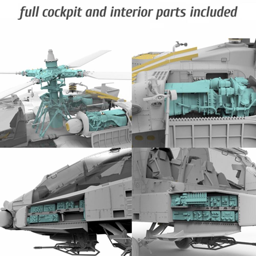 Takom AH-64D Apache Longbow Military Attack Helicopter Model Kit Scale 1:35