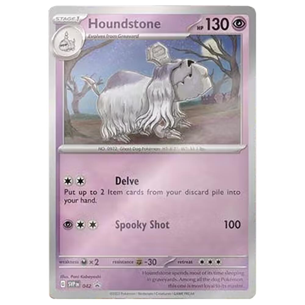 Pokemon TCG Scarlet & Violet Obsidian Flames Promo Houndstone with 3 ...