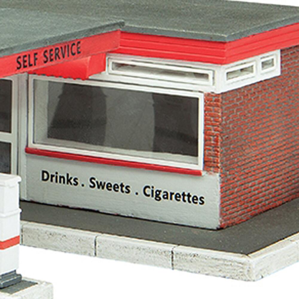 Scenecraft Petrol Filling Station Model Railway Building 00 Gauge 1:76 ...