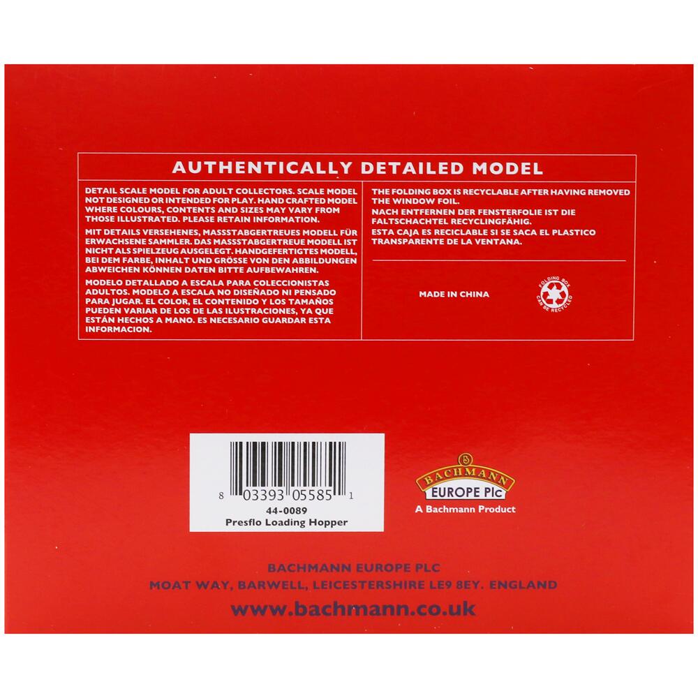 Scenecraft Presflo Loading Hopper Model Railway 00 Gauge