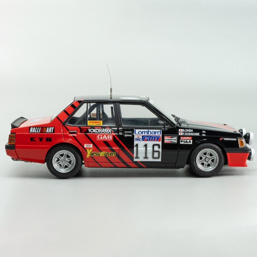 Beemax Mitsubishi Lancer Turbo 1984 RAC Rally Version Model Kit Scale 1:24