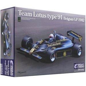 Ebbro Team Lotus Type 91 Belgian GP F1 Car Model Kit Scale 1:20