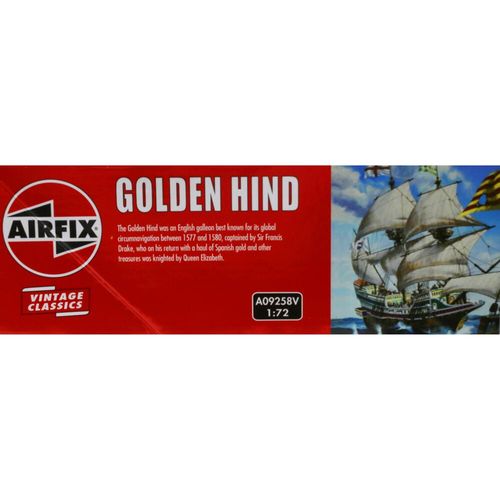 Airfix Vintage Classics Golden Hind Ship Model Kit Scale 1/72