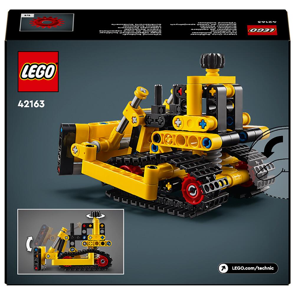 LEGO Technic Heavy-Duty Bulldozer Building Set 42163