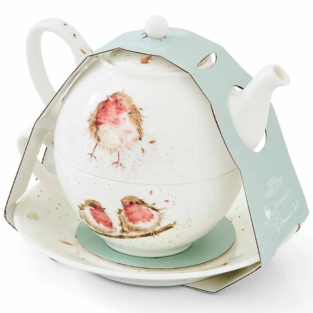 Wrendale Designs Robins Tea for One Set with Pot, Cup & Saucer Royal ...