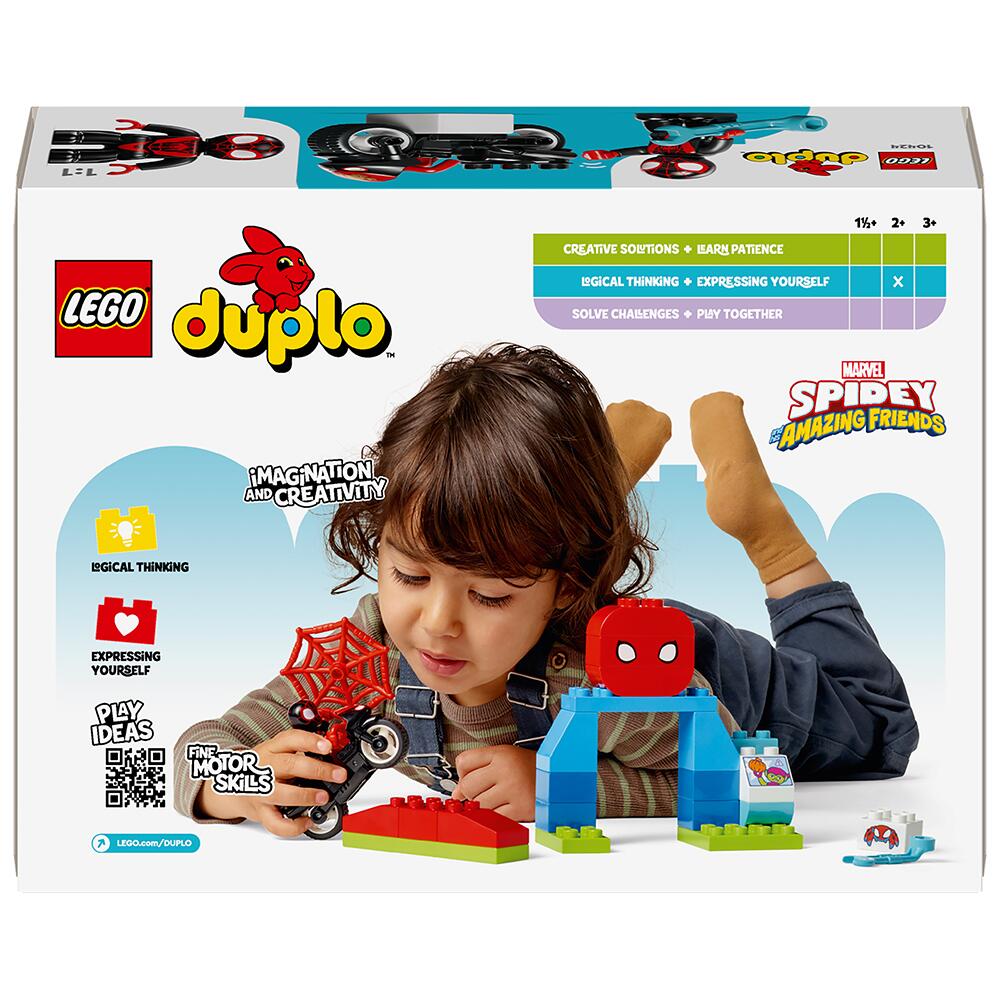 LEGO Duplo Marvel Spidey Spin's Motorcycle Adventure Building Set 10424