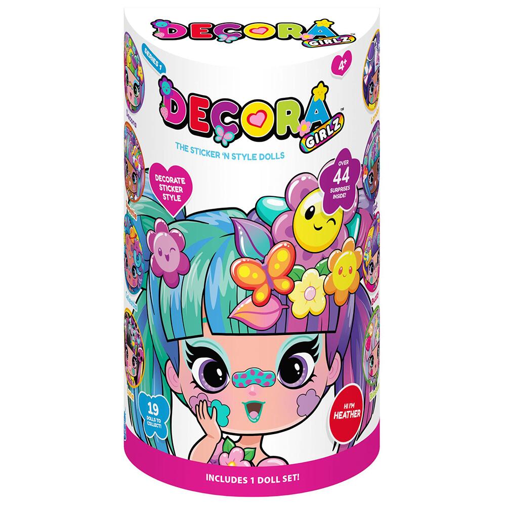 Decora Girlz Sticker 'N Style Doll Set HEATHER