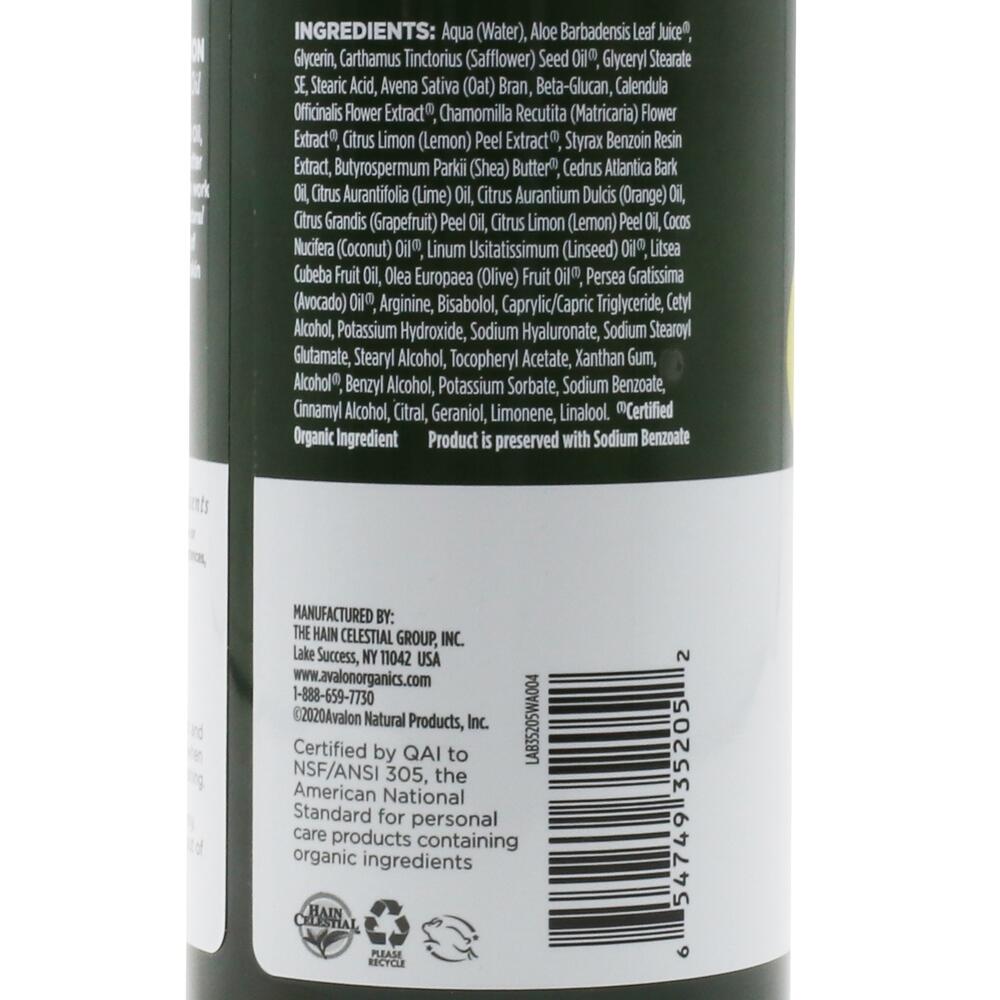 Avalon Organics Refreshing Lemon Hand & Body Lotion 340g