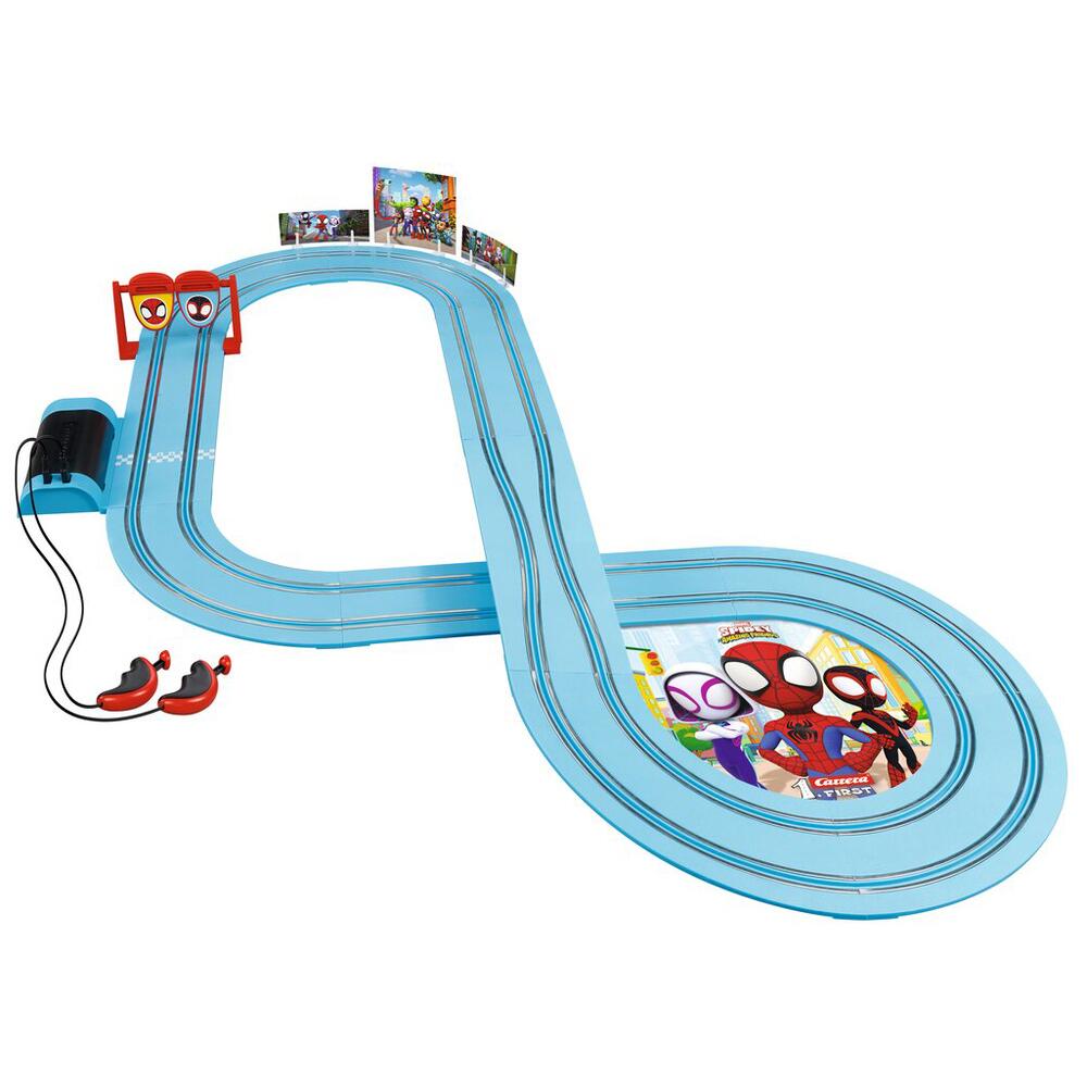 Carrera First Go Spidey Go! Slot Car Set with Two Racers