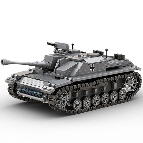 BUILDARMY StuG lll Ausf. G Tank Destroyer Military Brick Construction Model