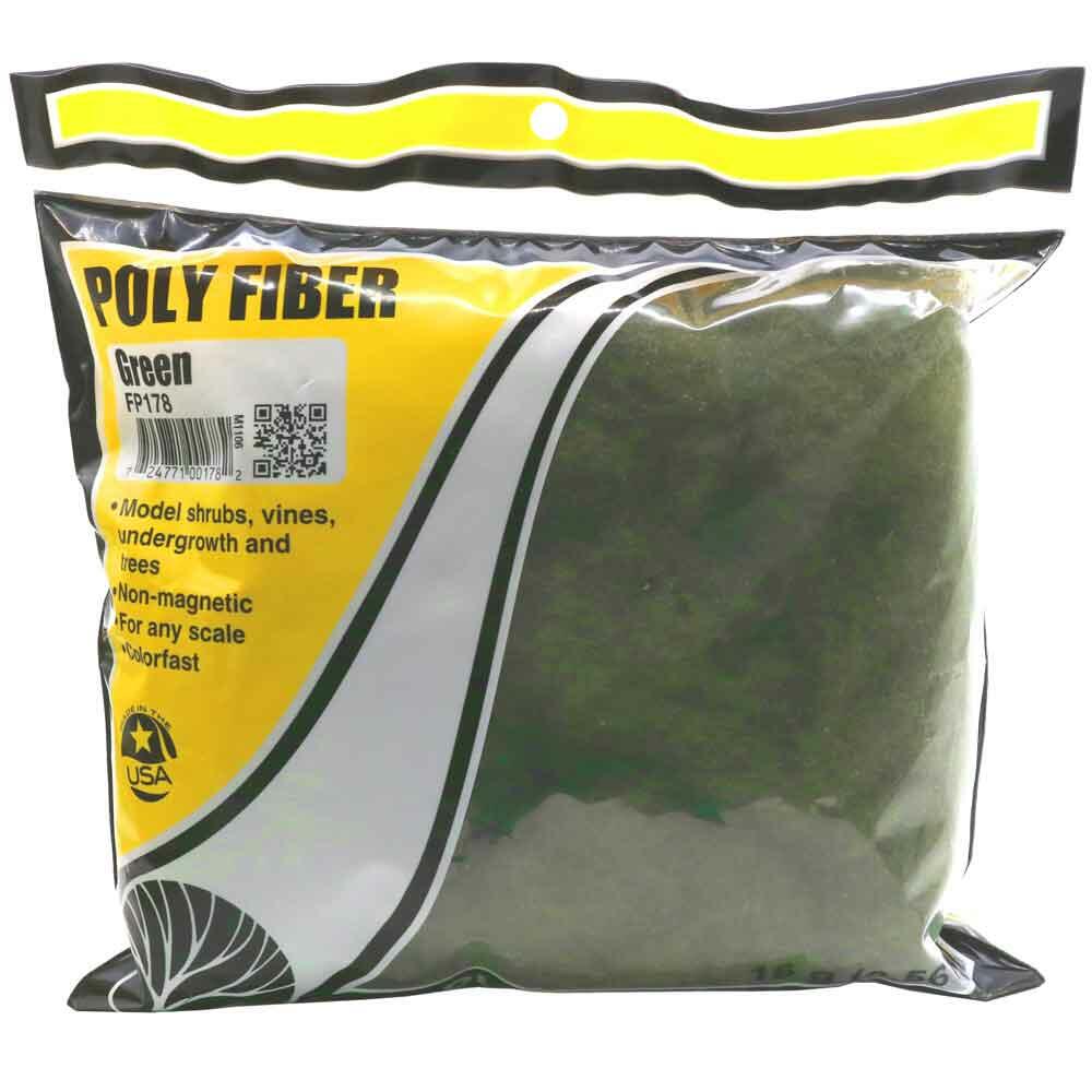 Woodland Scenics Poly Fiber Green for Model Railway and Dioramas