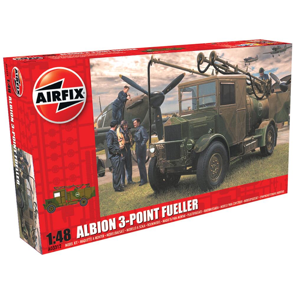 Airfix Albion 3-Point Fueller Military Vehicle Model Kit Scale 1:48 A03312