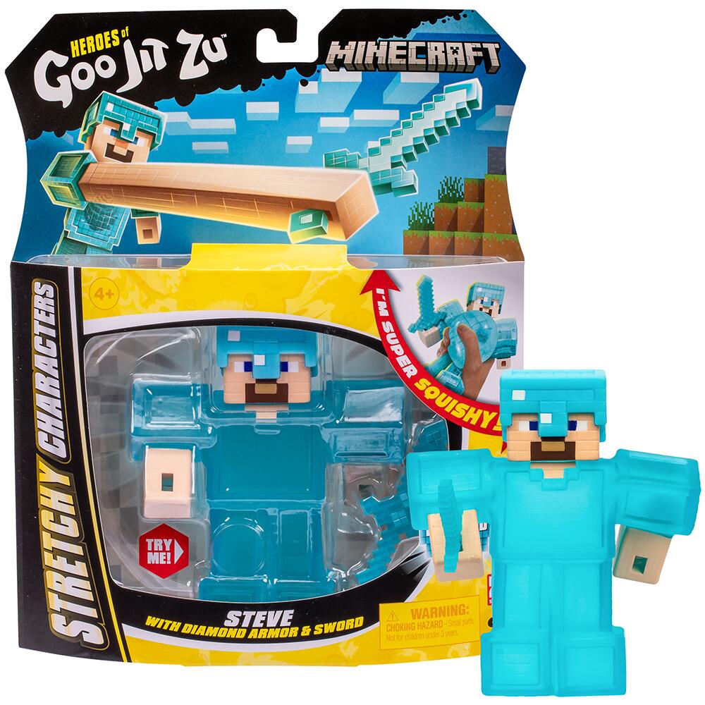 Heroes of Goo Jit Zu Minecraft Steve with Diamond Armor & Sword ...