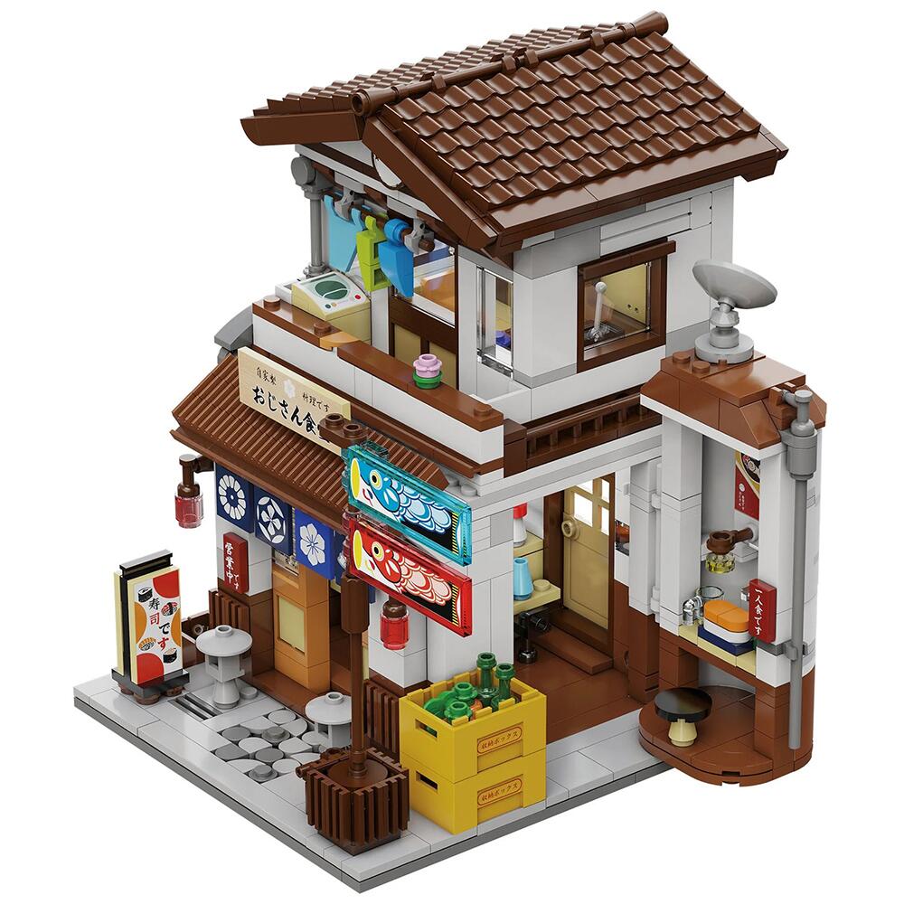 CaDA Japanese Style Canteen Building Brick Construction Set C66014W 861 ...