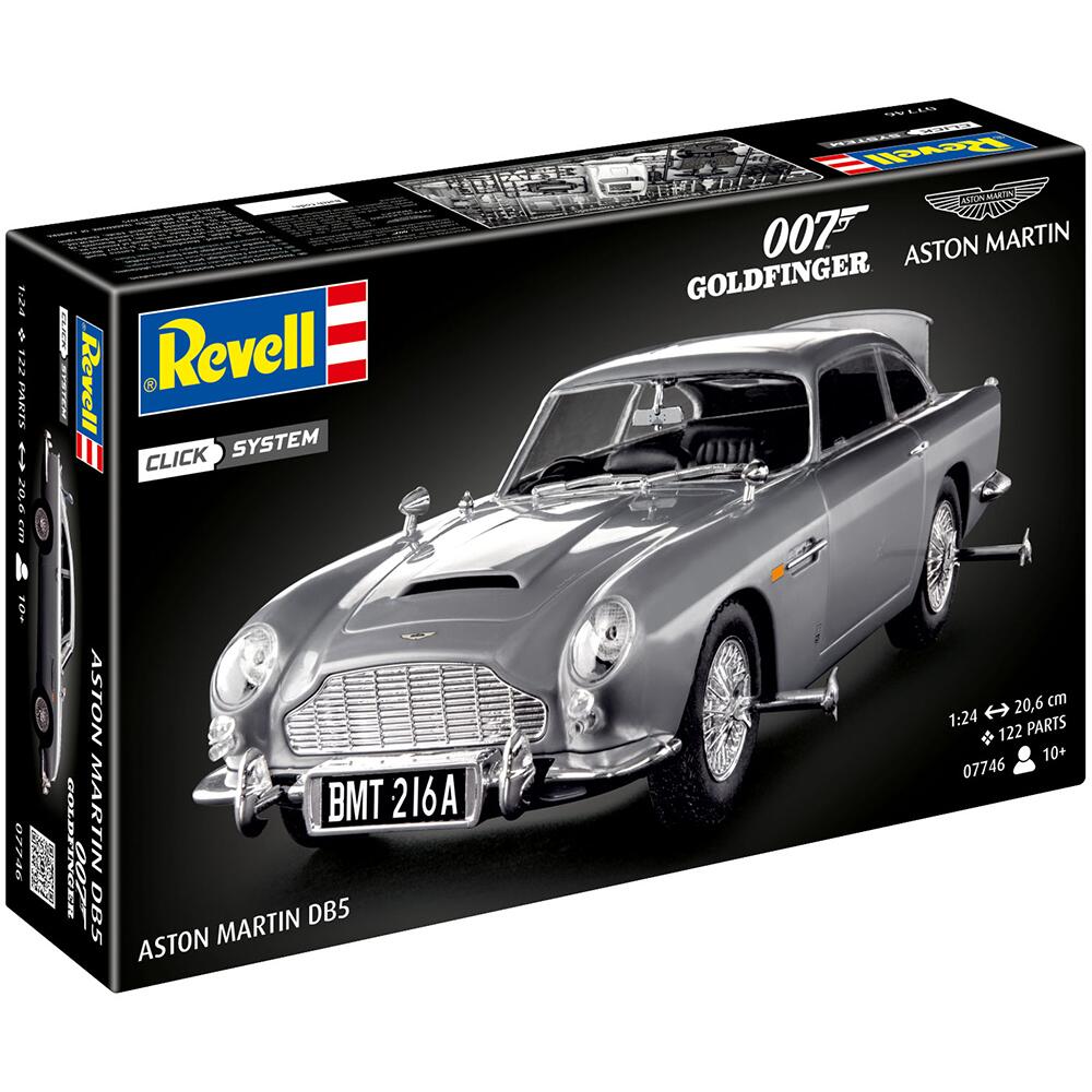 Revell James Bond 007 Goldfinger Aston Martin DB5 Click System Model Kit Scale 1:24