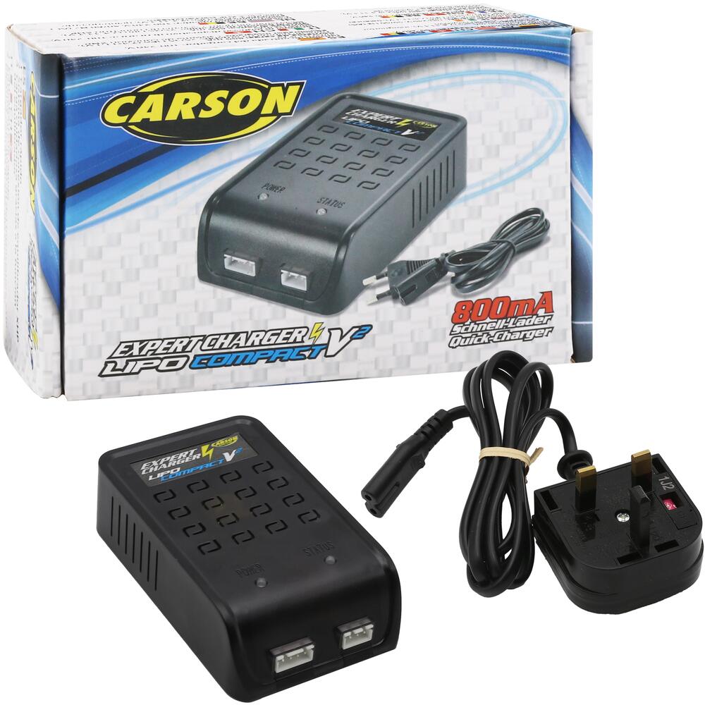 Carson RC Battery Charger LIPO Compact V2 UK Plug