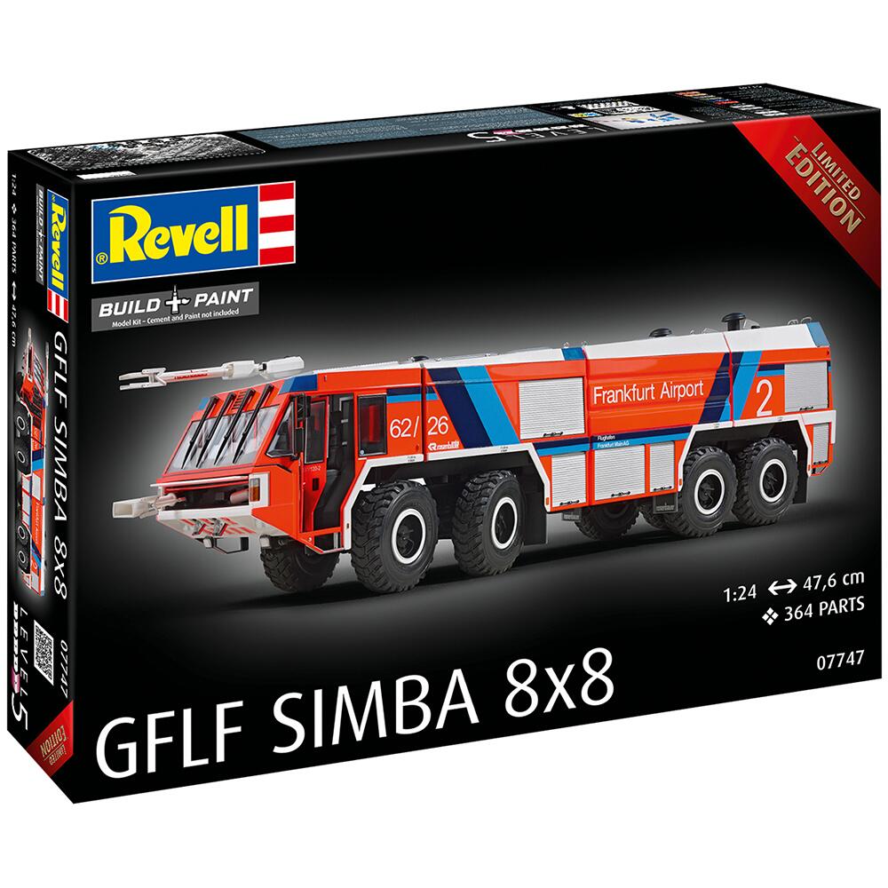 Revell GFLF Simba 8x8 Airport Fire Engine Model Kit Scale 1:24