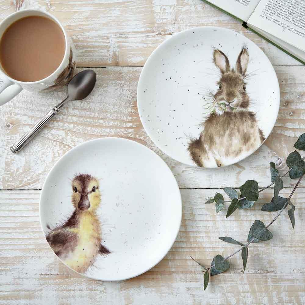 Royal Worcester Wrendale Designs Set of Two Fine Bone China Coupe Plates