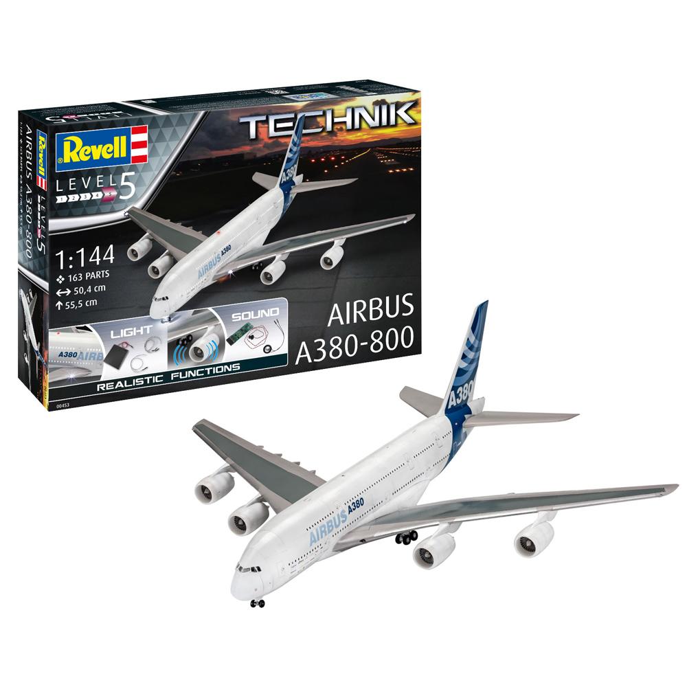 Revell Technik Airbus A380-800 Passenger Plane Model Kit Scale 1144