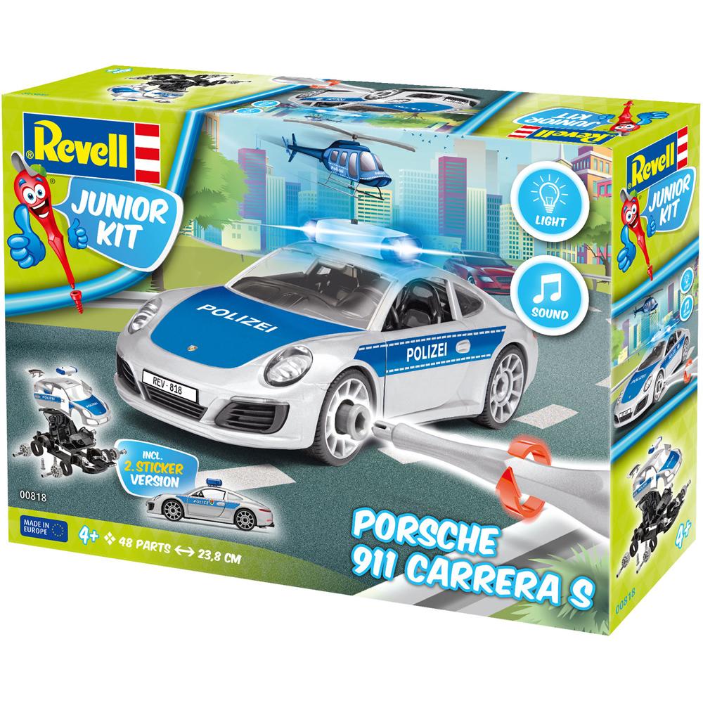 Revell Junior Kit Porsche 911 Carrera S Police Car Level 1 Scale 120