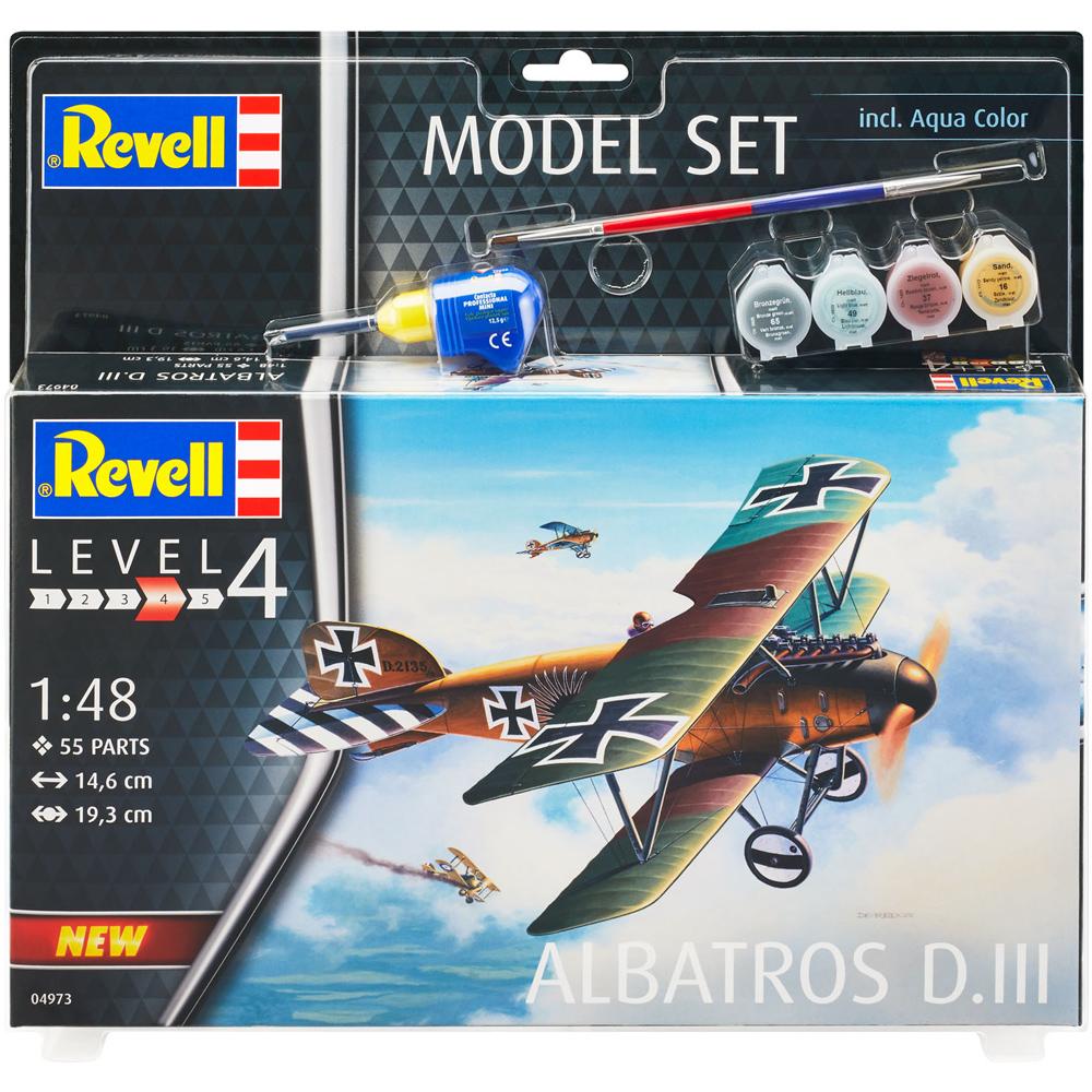 Revell Albatross D.III Military Plane Model Set (Scale 1:48)