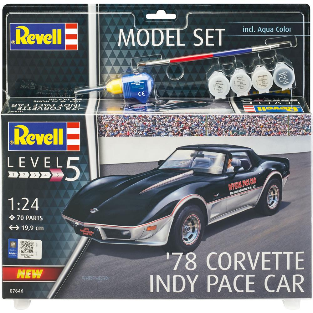 Revell Corvette '78 Indy Pace Car Model Set (Level 5) (Scale 1:24)