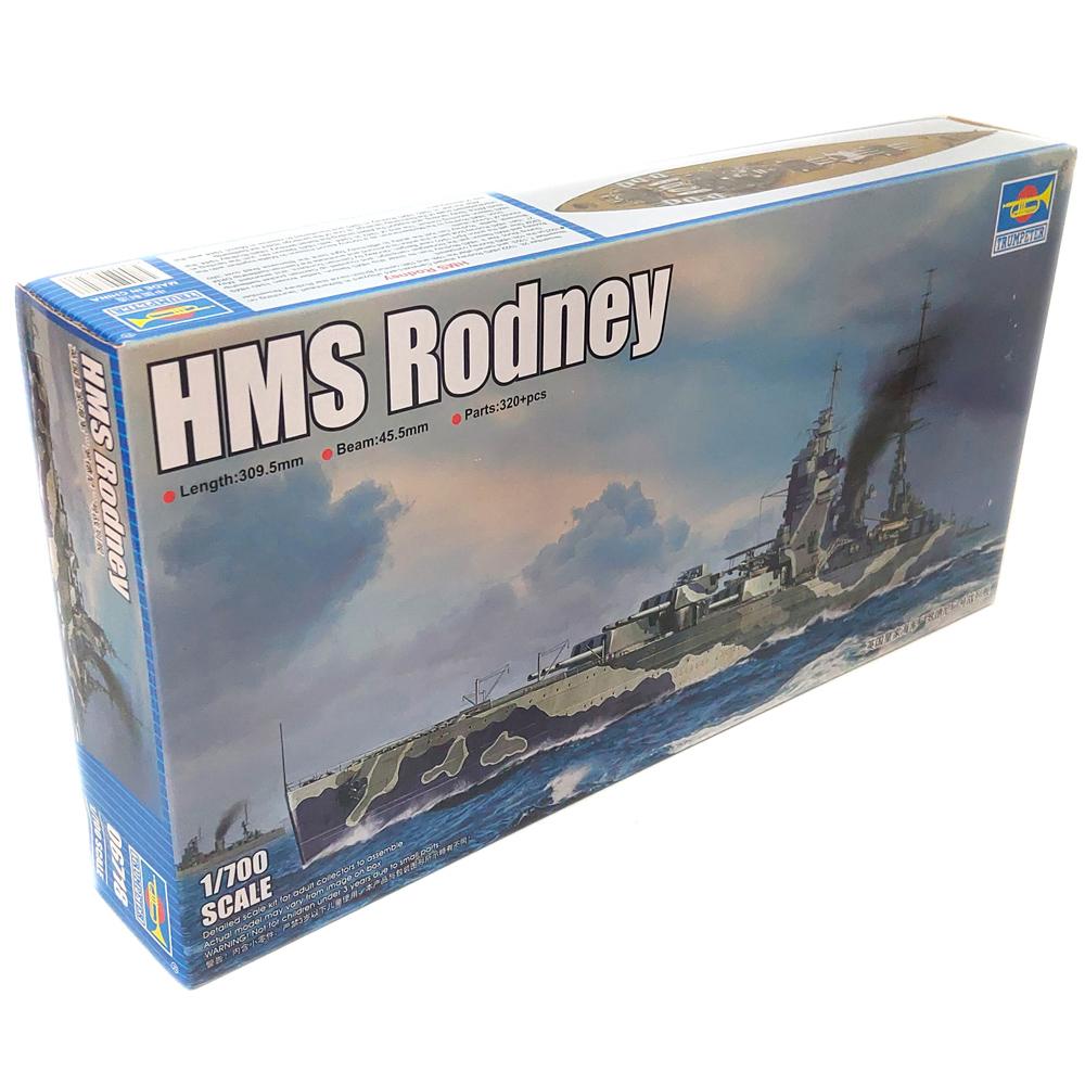 Trumpeter HMS Rodney Battleship Model Kit (Scale 1:700)