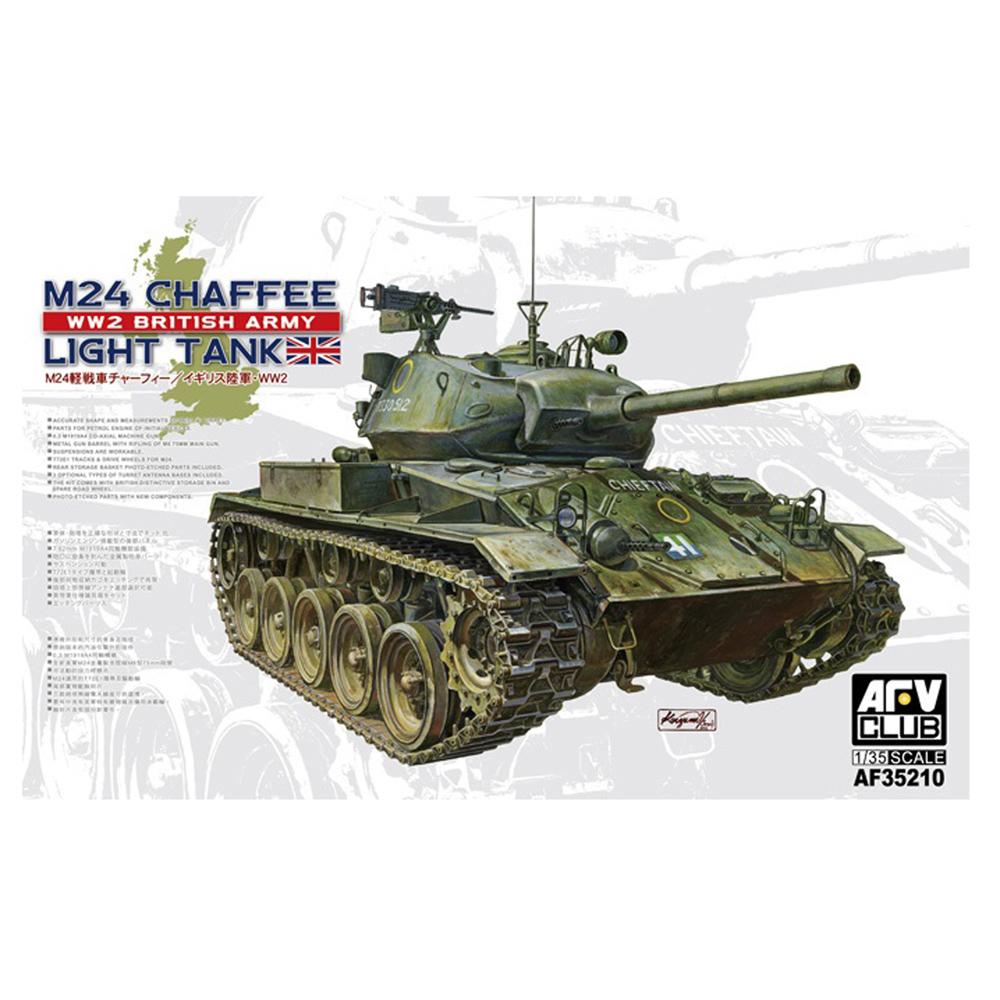 AFV Club M24 Chaffee WW2 British Army Light Tank Model Kit (Scale 1:35)