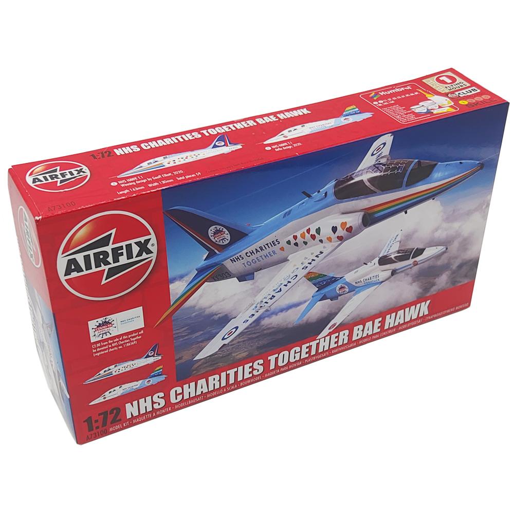 Airfix NHS Charities Together BAE HAWK Aircraft Model Kit (Scale 1:72)