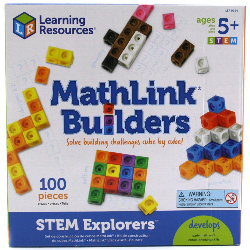Learning Resources STEM Explorers Mathlink Builders 100 Cube Set
