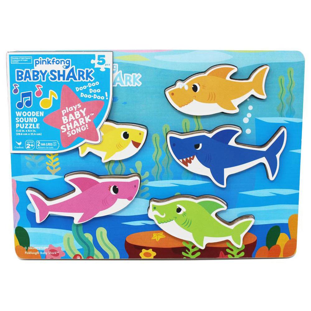 Pinkfong Baby Shark 5 Piece Chunky Wooden Sound Puzzle