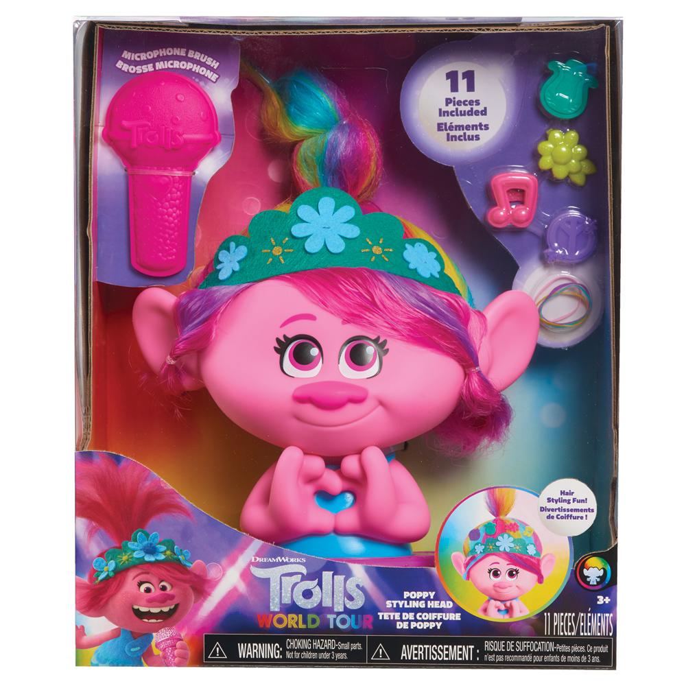 Dreamworks Trolls World Tour Poppy Styling Head (11 Pieces)