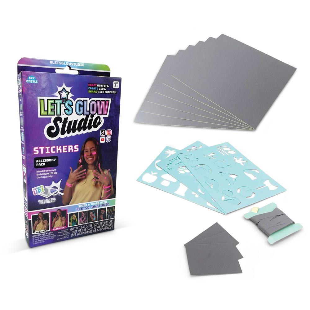 Let's Glow Studio Sticker Accessory Pack