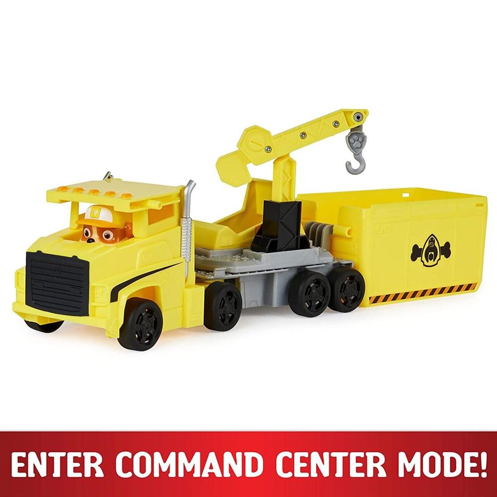 PAW Patrol Rubble Rescue Truck with Pup Figure Playset for Ages 3+