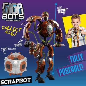 GIGABOTS Energy Core SCRAPBOT Series 1 Buildable Poseable Figure for ...