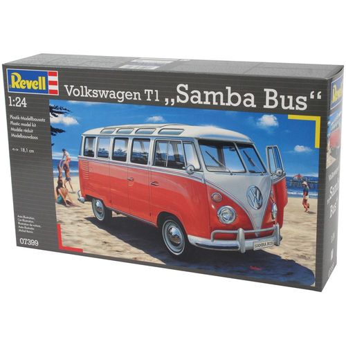 Revell Volkswagen T1 Camper Van Samba Bus Plastic Model Kit 07399 Scale ...
