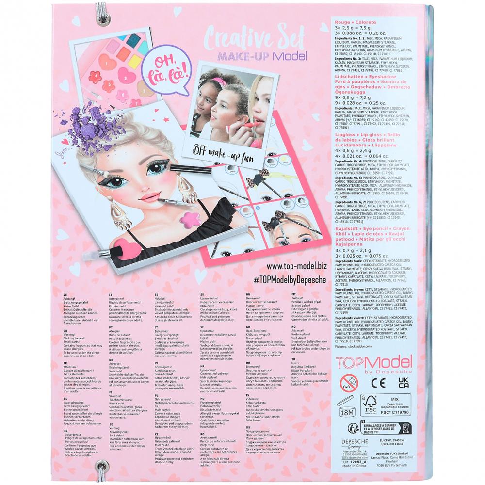 Depesche TOPModel Creative Folder with Make Up Palette for Ages 6+